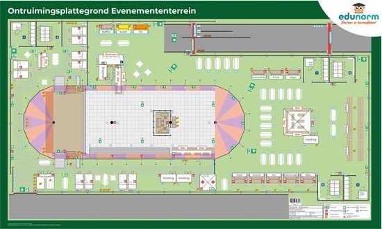 Ontruimingsplattegrond Evenemententerrein - Norm NEN-EN-ISO 7010 ...