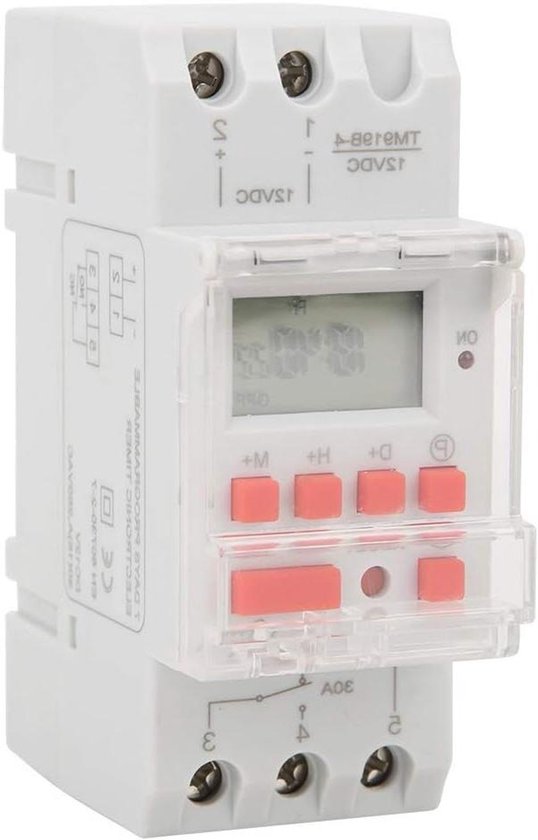 Timer Switch 12 V Dc 30 A Lcd Digital Display On Off Timer 7 Days Tm919b 4 Bol