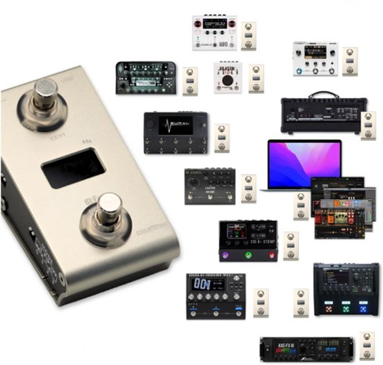 MIDI Captain DUO - Voetcontroller Voor Multi-Effecten - Keyboards ...