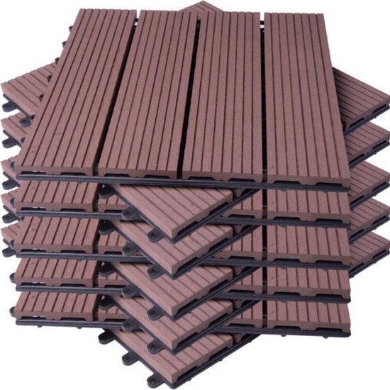 Dripio Tuintegel Kliksysteem - Duurzaam WPC Design - 30x30x1.8 cm | bol