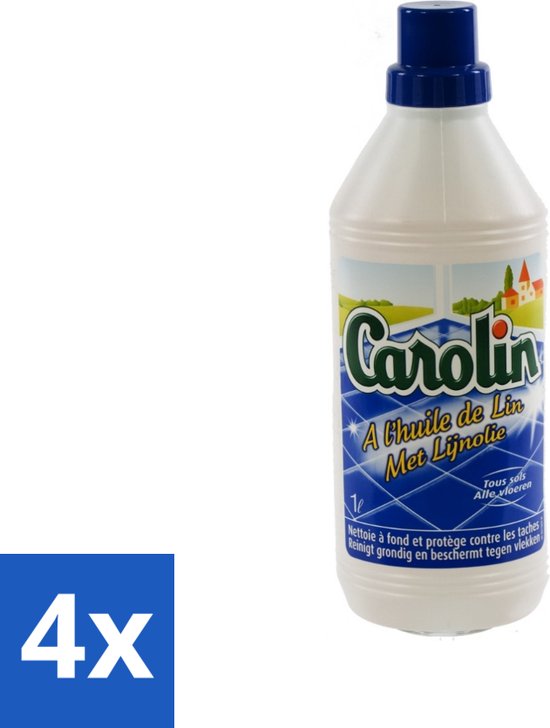 Carolin - Vloerreinigingsmiddel - Zeep Met Lijnolie - 1 L ...