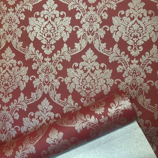 Cafe kroegen behang goud rood Vintage glitter | bol