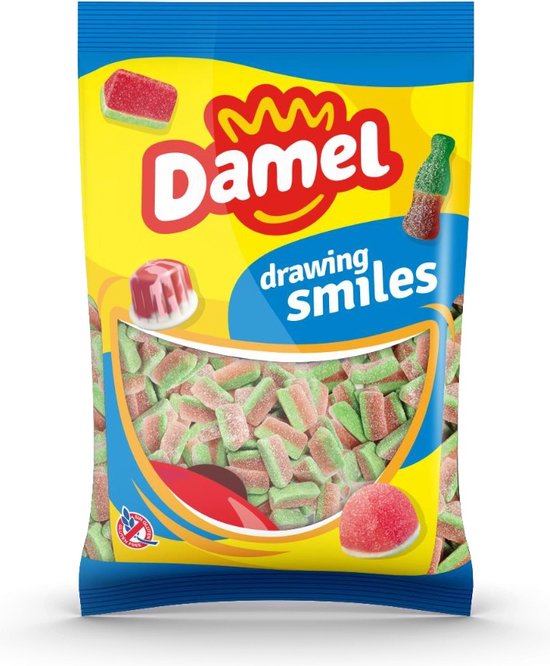 Damel - Mega Sour Watermelon Slices - 1 Kilo - Halal Snoep - Zuur Snoep ...