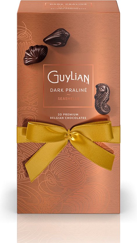 Guylian Chocolate Seashells Dark Praliné Gift box ribbon - chocolade ...