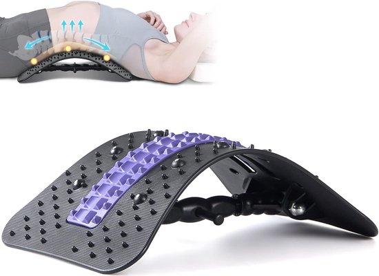 Rug Stretcher met Massage Gears – Rugtrainer voor Hernia en Scoliose – Lumbale... | bol