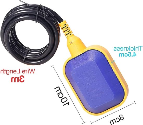 Waterniveauregelaar Vloeistofniveau Sensor - 3 Meter Kabel - 220V ...