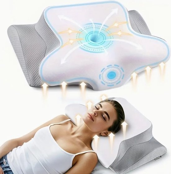 Dutchers® Ergonomisch Hoofdkussen - Uniek design - 4 steunpunten ...