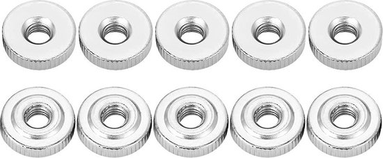 Nurled Thumb Moeren 10 stuks GB807 M3 M4 M5 M6 M8 M10 - greepmoer ...