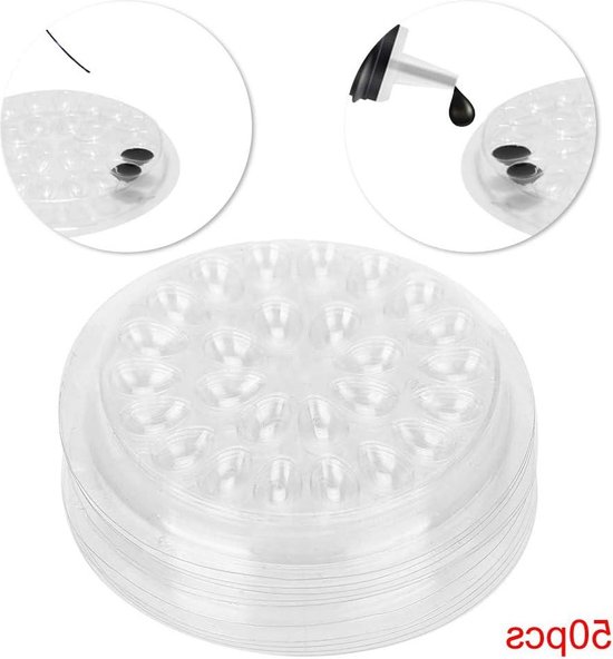 50 stuks Wegwerp Valse Wimper Lijm Houder - Plastic Extension Lijm ...