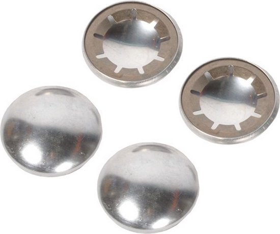 Push on asborgring - 8mm - Snelborger - Met kap - 4 stuks | bol