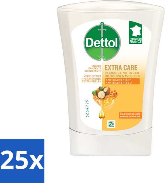 Dettol No-Touch Handzeep Refill Extra Care Honey & Sheabutter 250 ml - Bulkverpakking... | bol