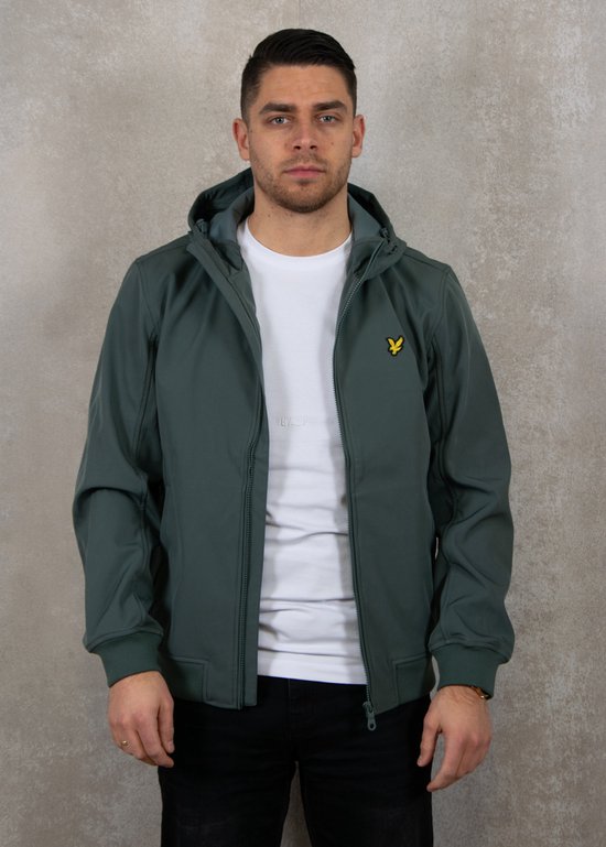 Lyle & Scott Mesh back softshell jacket - green mercurial | bol