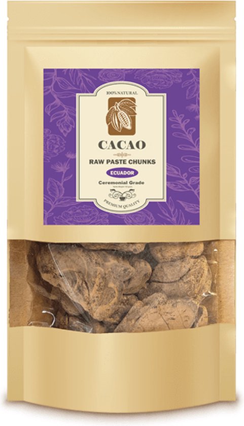 Raw Cacao Paste Chunks Ceremonial Grade, 150 gram | bol