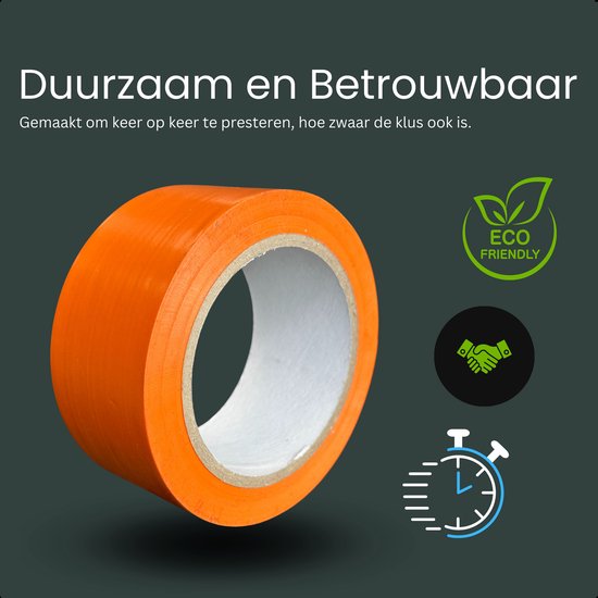 AVOID Tape 5cm x 25m - Extra Sterk - Waterdicht Stucloper Tape Oranje | bol