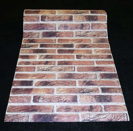 STEENSTRIPS BEHANG BAKSTENEN 3D 6451-06 | bol