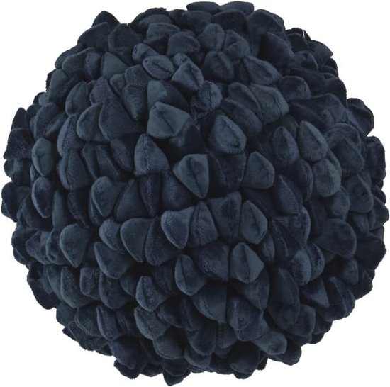 Kussen bal Pebble Midnight blue 31cm | bol