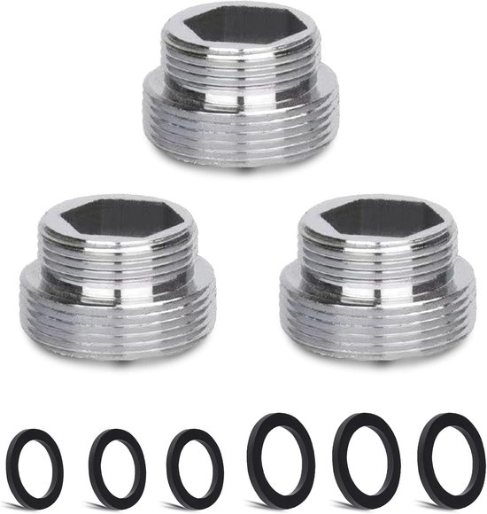 Kraan Adapter Set voor Mannelijke G1/2 naar Mannelijke G3/4 Draad - 3 ...