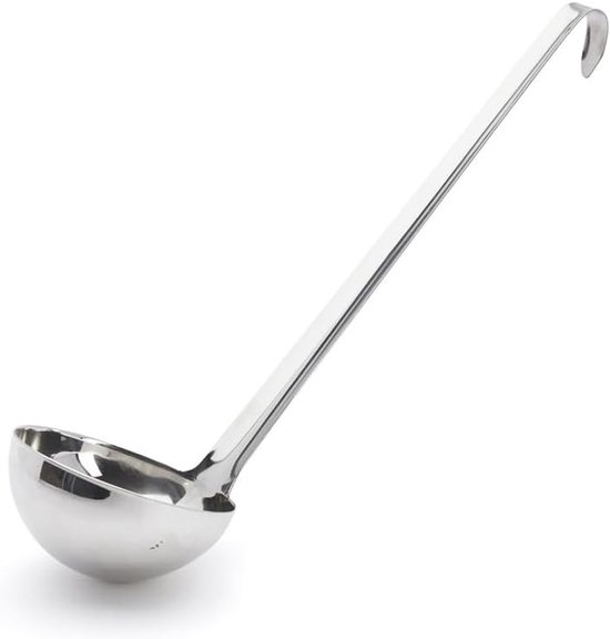 Roestvrijstalen Soeplepel met Ergonomische Handgreep voor Efficiënt ...