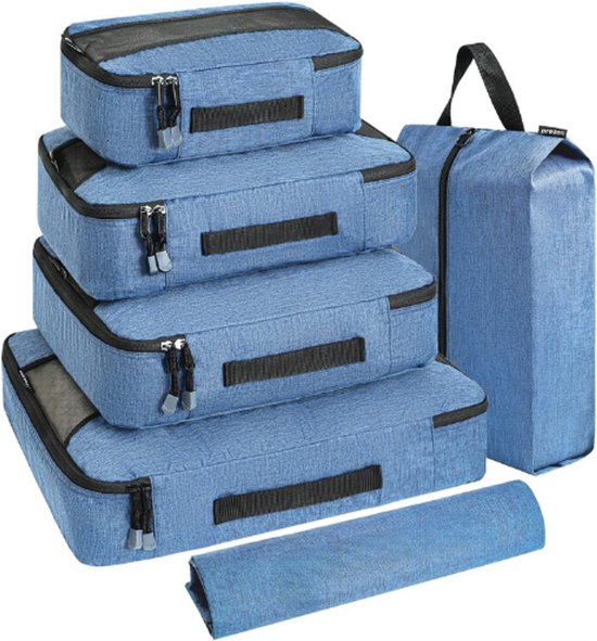 Premium 6-Delige Verpakking Kubussen – Bagage Organizer Set – Inclusief ...
