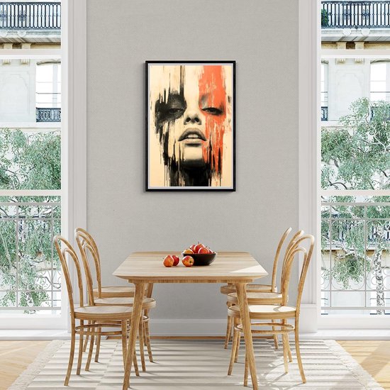 Ingesmeerde Kleur Poster | Ogen Poster | Kunst Poster | Geveegde Poster ...