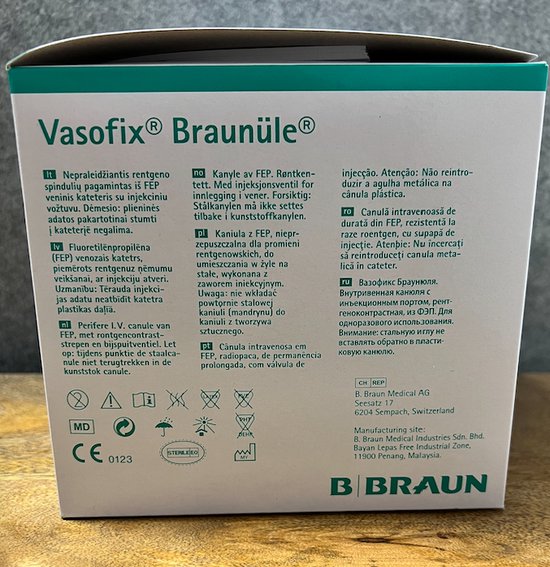 BBRAUN - Vasofix Braunüle - verblijfscatheter - 1,10 x 33 mm - roze ...