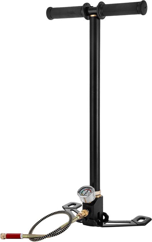 Betaalbare Goederen® Fietspompen - 3-traps PCP-pomp - 30 MPa 4500 PSI met manometer -... | bol