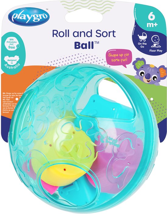 Playgro Roll and Sort Ball - Baby bal - vormsorteerder - Baby speelbal ...
