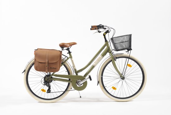 Stadsfiets 28 inch 605 Aluminium Dames Groen | bol