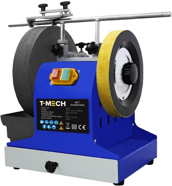 T-Mech Slijpmachine - 230V - 200 W motor - GRATIS oliesteen ...