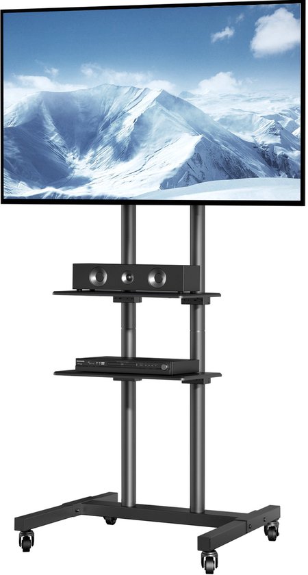 VEVOR Mobiele Tv-Standaard, Mobiele Tv-Kar voor 32-70 Inch Tv'S Met ...