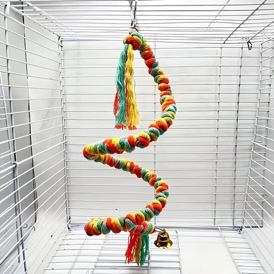 @ Lu's Today - Klimtouw voor Kleine Vogels - Kleurrijk Klimtouw - met ...