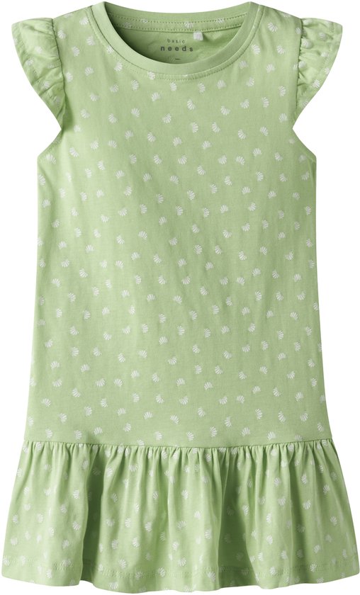 Name It mini meisjes jurk VIDA Arcadian Green Shells Regular Fit | bol