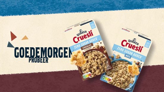 Quaker Cruesli Chocolade - Ontbijtgranen - 4 x 900 gram | bol