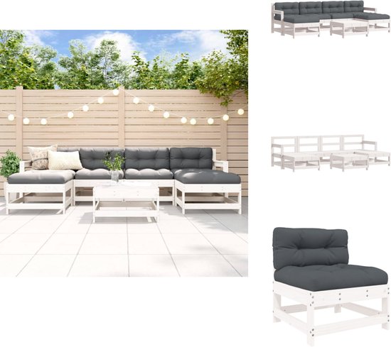 vidaXL Loungeset - Loungesets - Lounge Set - Tuinset - 7-delige ...