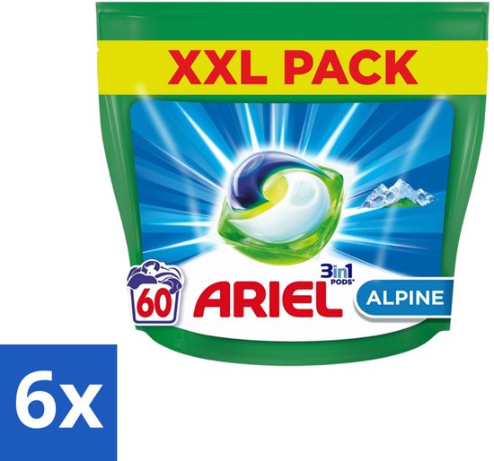 Ariel - Alpine - 3-in-1 Wasmiddel Pods - Krachtige Reiniging - 60 ...