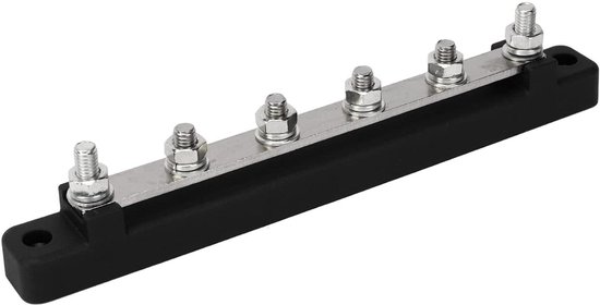 Bus Bar M6 6 Terminals Easy Installation Stud Power Distribution Block DC 12V-48V for... | bol