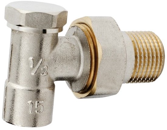Radiatorconnect voetventiel 1/2" x 15 mm soldering haaks. | bol