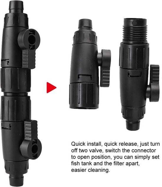 Water Flow Control Valve - Quick Release Connector for Fish Tanks ...