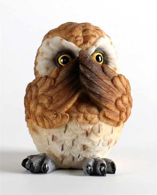 Set van 3 Uilen 14cm, Horen Zien en Zwijgen | bol