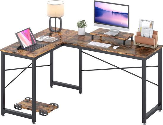 L-vormig Bureau met Groot Werkblad - Hoekbureau voor Gaming ...