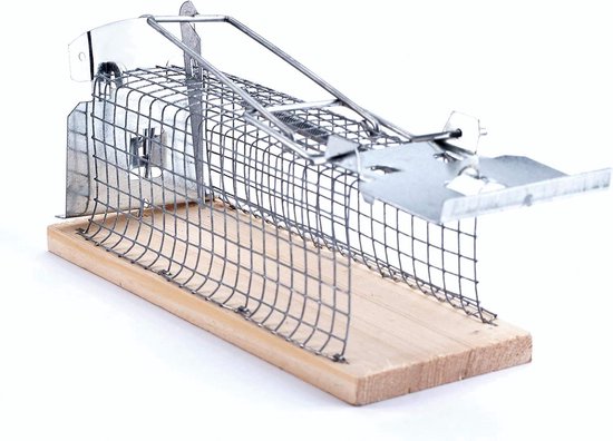 Levende val muizenkooi - muizenval - humaan ontwerp - 1x - hout en ...