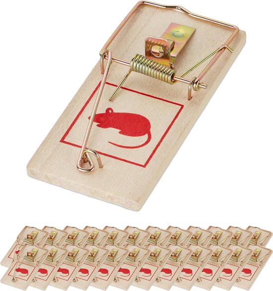Muizenval Hout - Herbruikbaar en Effectief - Set van 25 - Natuur | bol