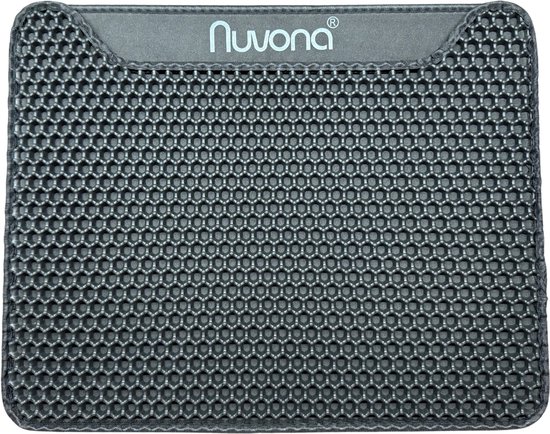 Nuvona kattenbak mat - 40 x 50 cm - Zwart | bol