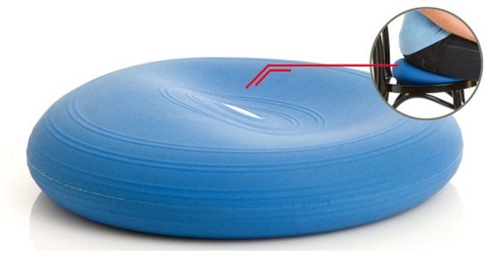 Togu Balkussen Happyback Blauw Antraciet – Ergonomisch Zitkussen voor ...