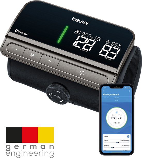 Beurer Bloeddrukmeter Bovenarm - EasyLock Manchet - Bluetooth ...