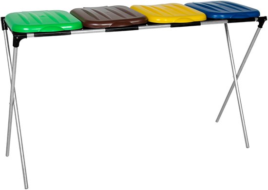 120L afvalzakhouder voor scheiding - 4 soorten afval | bol