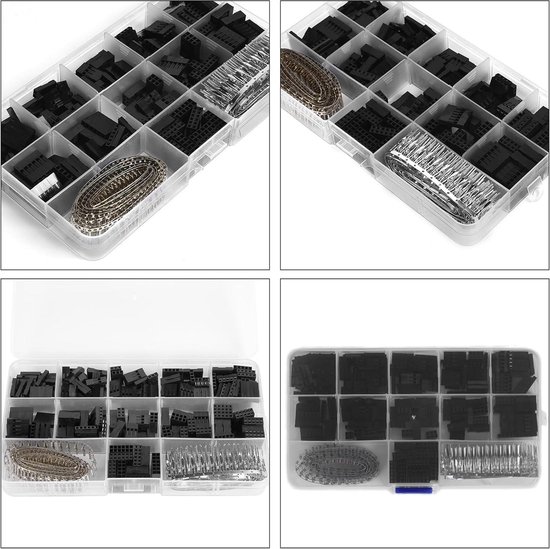 620-delige 254 mm Dupont-stekkerset - 1 2 3 4 5 6-polige JST SM ...