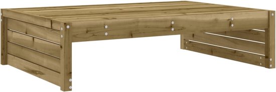 vidaXL Tuinvoetenbank - Grenenhout - 120x80 cm Tuin Bank - Voetenbank ...