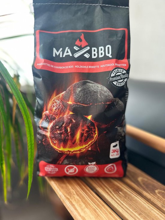 MAX BBQ - Premium Briketten 3kg | bol