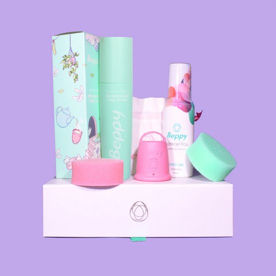 Beppy Basis Menstruatie Box - 1 Menstruatiecup (Roze) | 2 Sponstampons Dry | 2... | bol